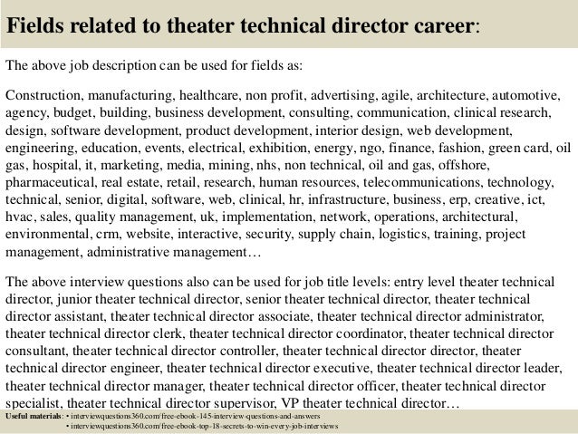 Top 10 Theater Technical Director Interview Questions And Answers top-10-theater-technical-director-interview-questions-and-answers