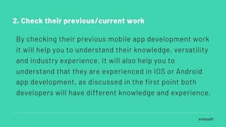 Top 10 things to know before hiring an app developer | PPT