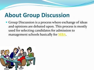 Top 10 tips for a successful group discussion | PPTX