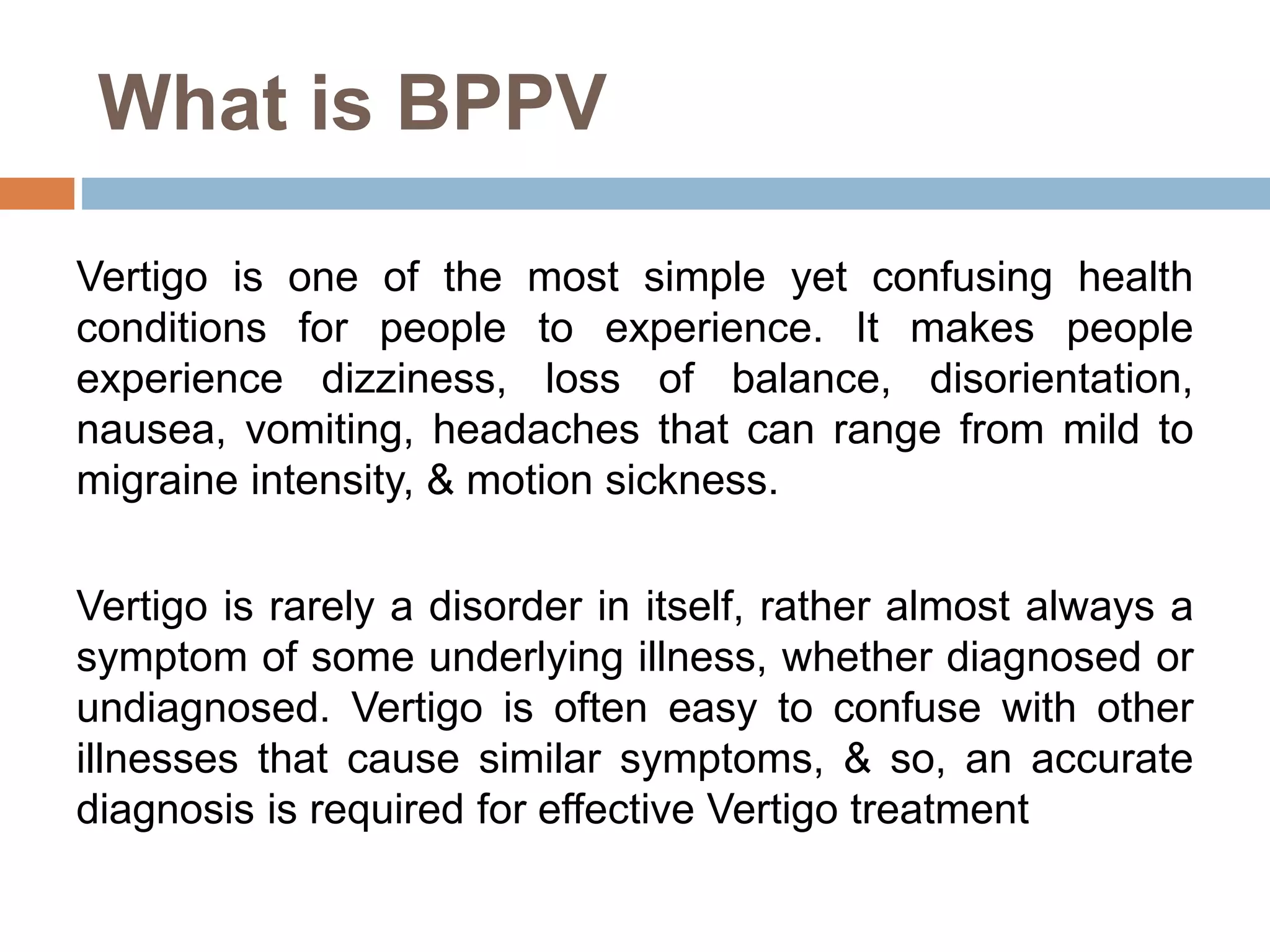 Top 10 tips for caring for someone with bppv | PPTX