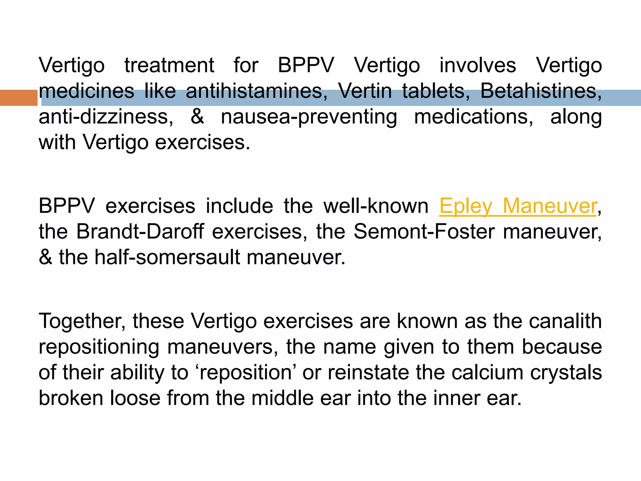 Top 10 tips for caring for someone with bppv | PPTX
