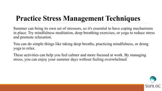 top 10 tips for maintaining wellness at work in the summer.pptx