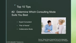 Top 10 tips for the consulting business analyst | PPTX | Management ...