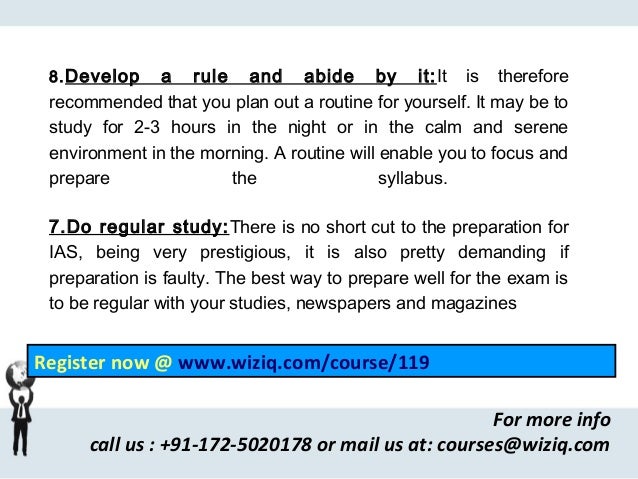 Top 10 tips for upsc preparation