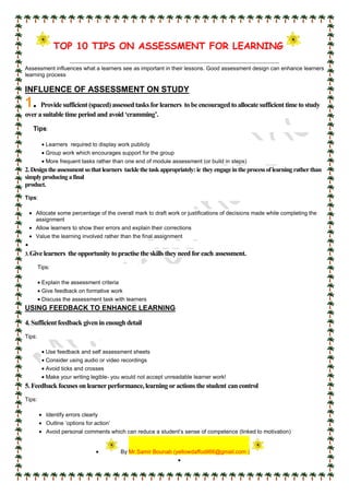 TOP 10 TIPS ON ASSESSMENT FOR LEARNING.pdf