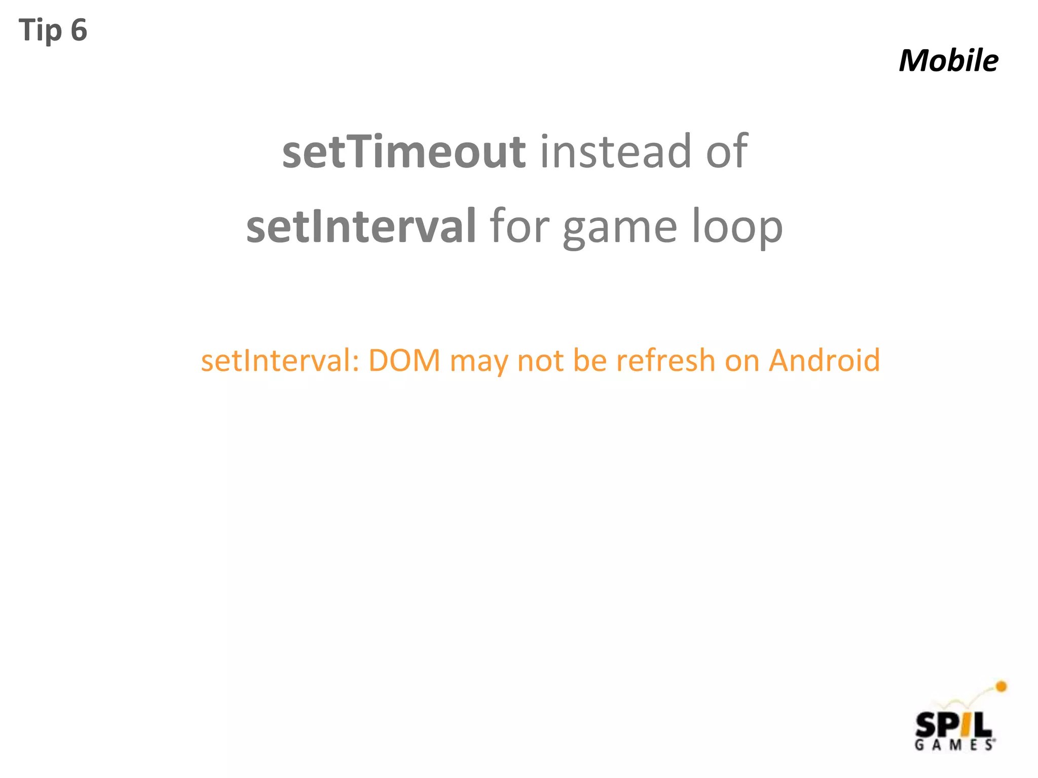 10 tips to get started with html5 games | PPTX