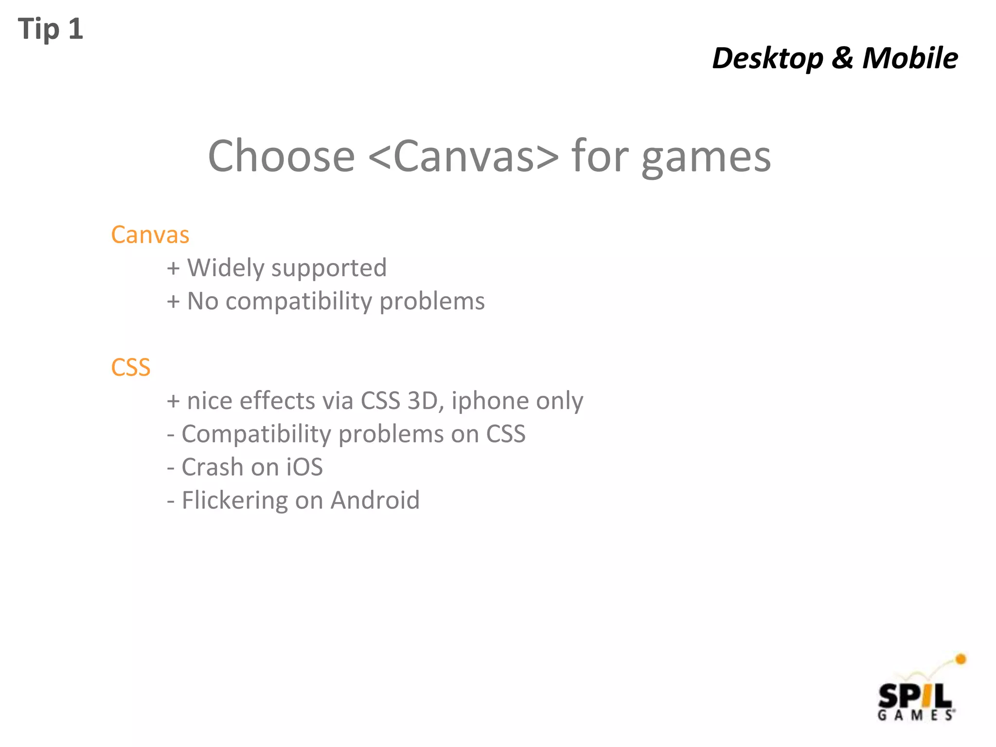 10 tips to get started with html5 games | PPTX