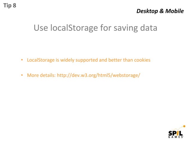 10 tips to get started with html5 games | PPT