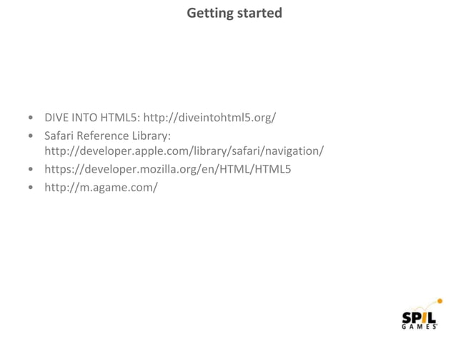 10 tips to get started with html5 games | PPTX | Web Development | Internet