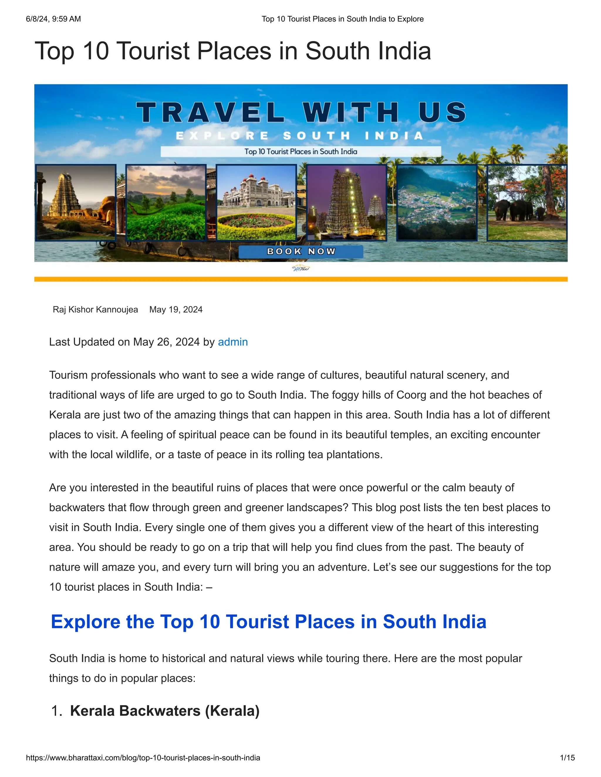 Top 10 Tourist Places in South India to Explore.pdf