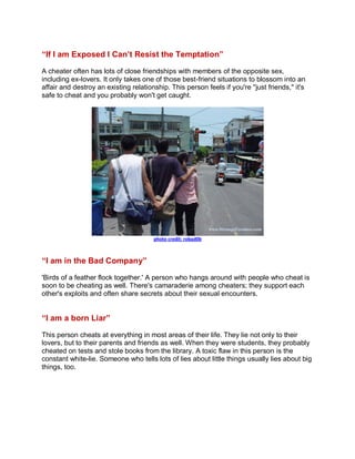 Top 10 Traits of Cheating Spouse | PDF