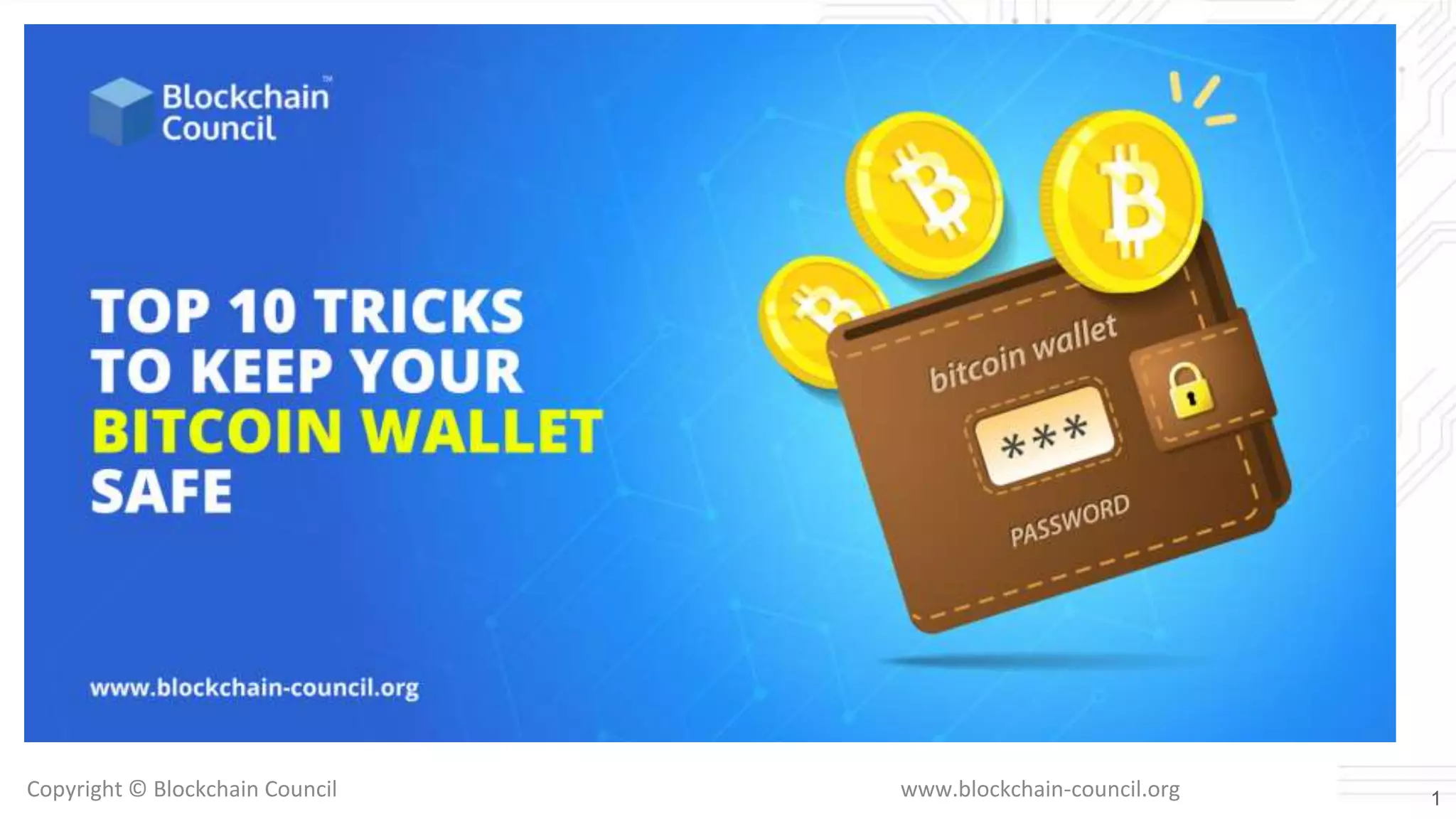 Top 10 tricks to keep your bitcoin wallet safe | PPT
