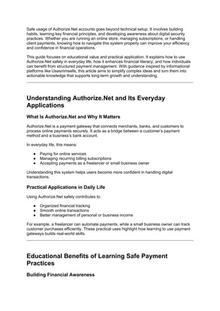 Top 10 Trusted Sites for Verified Authorize.Net Merchant Accounts in ...