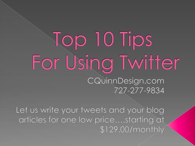 Top10 twittertips | PPT