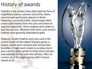 Top 10 types of awards in 2018 | PPTX