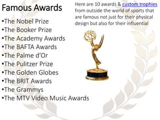 Top 10 types of awards in 2018 | PPTX