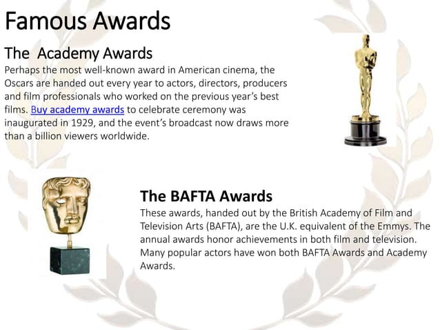 Top 10 types of awards in 2018 | PPTX