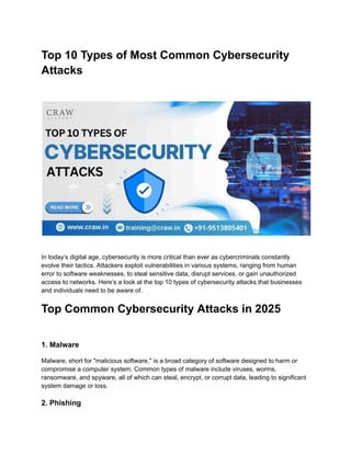 Top 10 Types of Most Common Cybersecurity Attacks (1).pdf