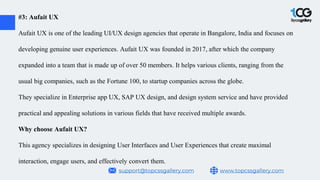 Top Ten UI/UX Design Companies in India | PDF