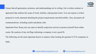 Top Ten UI/UX Design Companies in India | PPT