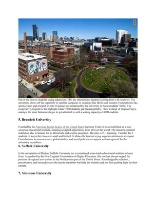 Top 10 Famous Universities In Boston | Future Education Magazine | PDF
