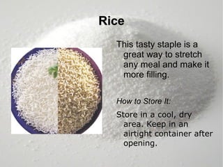 Top 10 unperishable foods | ODP