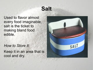 Top 10 unperishable foods | ODP