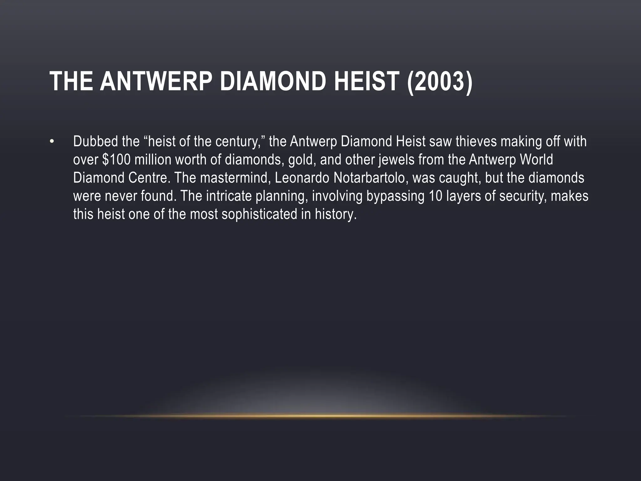 Top 10 Unsolved Heists The Greatest Mysteries of Modern Crime | PPTX