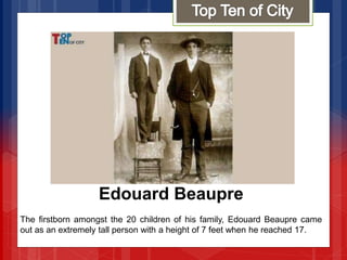 Top 10 unusual people | PPT