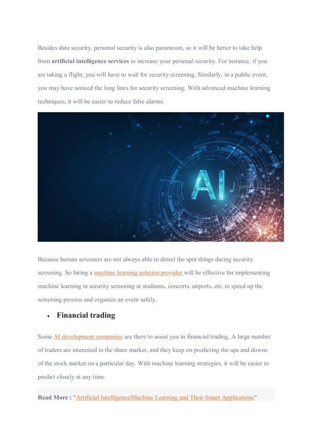Top 10 use case of ai and ml | PDF