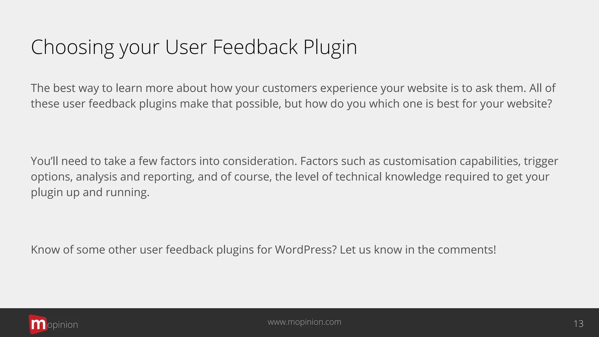 Top 10 User Feedback Plugins for WordPress | PPT