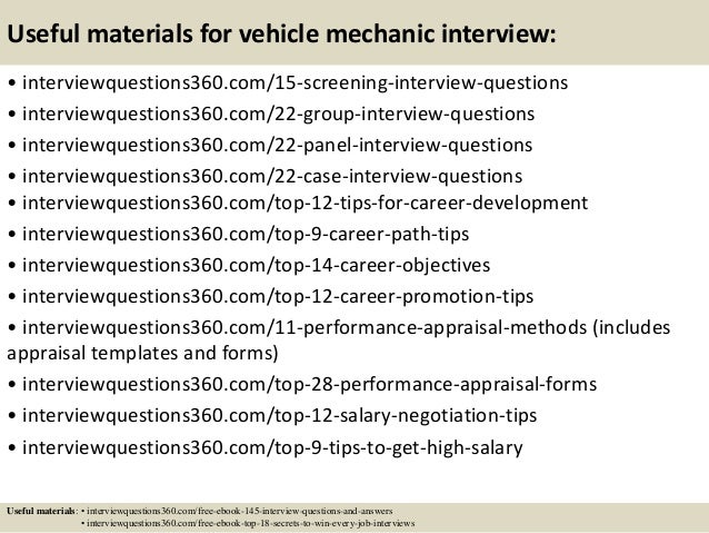 Top 10 Vehicle Mechanic Interview Questions And Answers top-10-vehicle-mechanic-interview-questions-and-answers