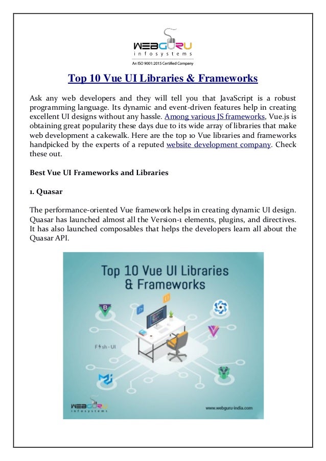 Top 10 vue ui libraries & frameworks | PDF Top 10 vue ui libraries & frameworks | PDF