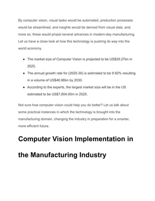 Top 10 Ways Computer Vision is Shaping Manufacturing Process.pdf