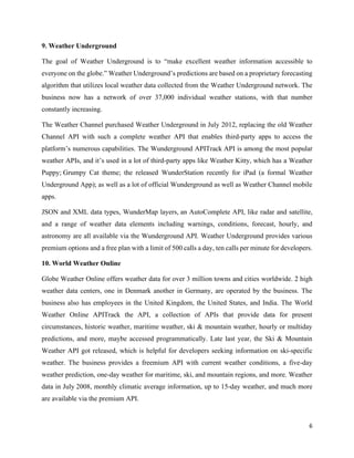 TOP 10 WEATHER API COMPANIES in 2020-21 | PDF