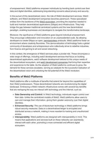 Top 10 Web3 Platforms of 2024 - SoluLab | PDF | Web Development | Internet