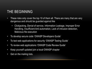 Top 10 web application security risks akash mahajan | PPT