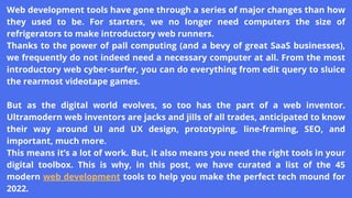 Top 10 web development tools in 2022 | PPT