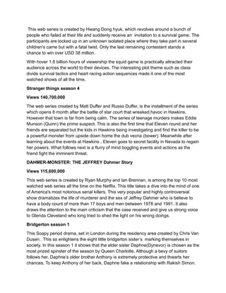 Top 10 most watched web series on Netflix | PDF