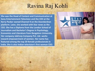 Top 10 women entrepreneurs | PPTX