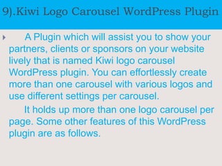 Top 10 WordPress Logo Showcase Plugins 2016 | PPT