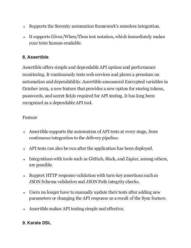 Top 11 Api Testing Tools For 2022 Pdf