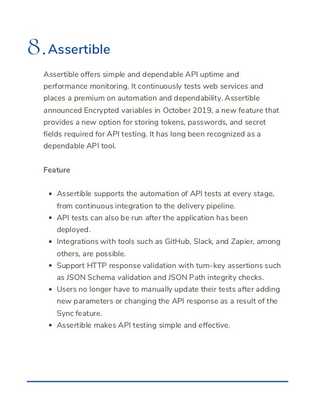 Top 11 API testing tools for 2022 | PDF | Internet | Computing