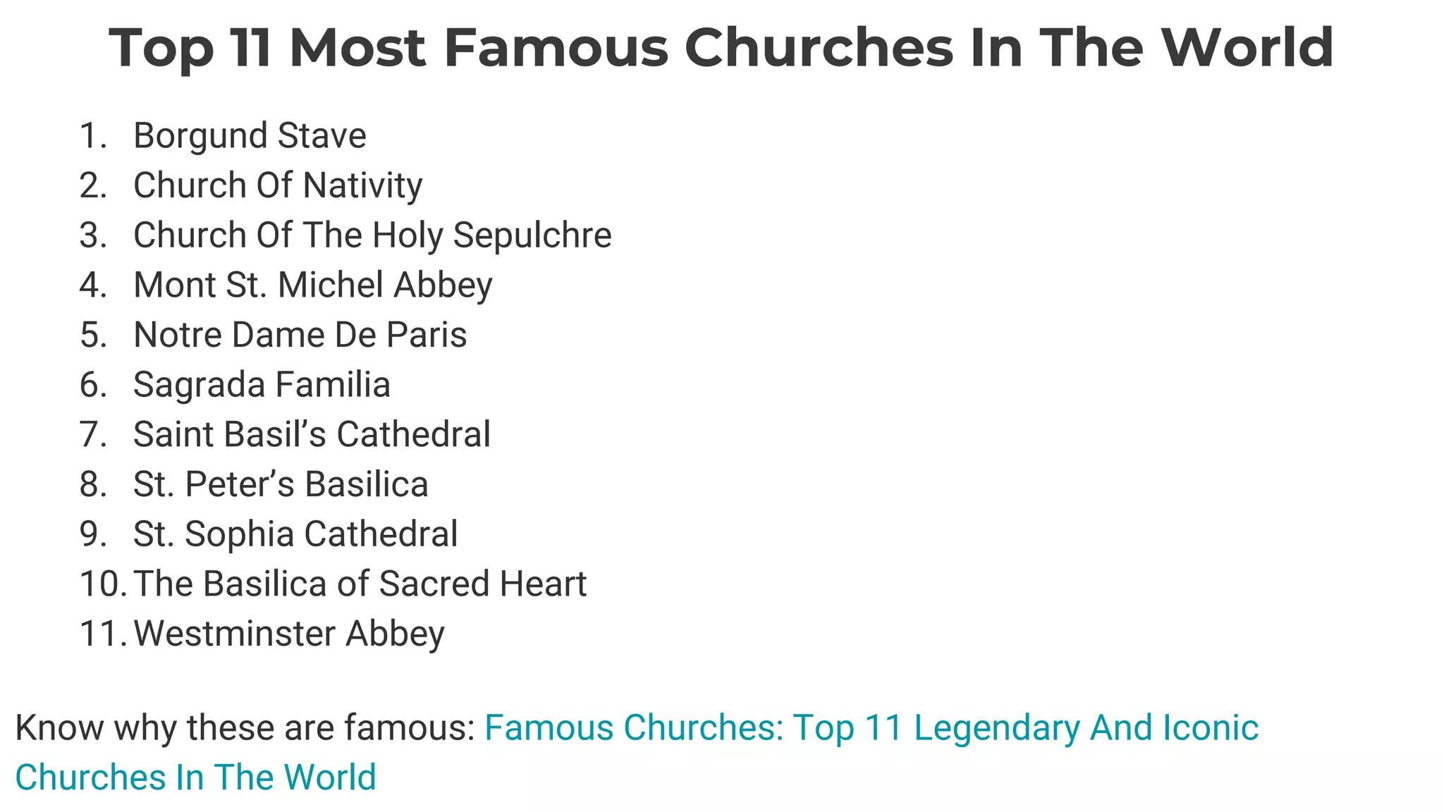 Top 11 most famous churches in the world | PPTX