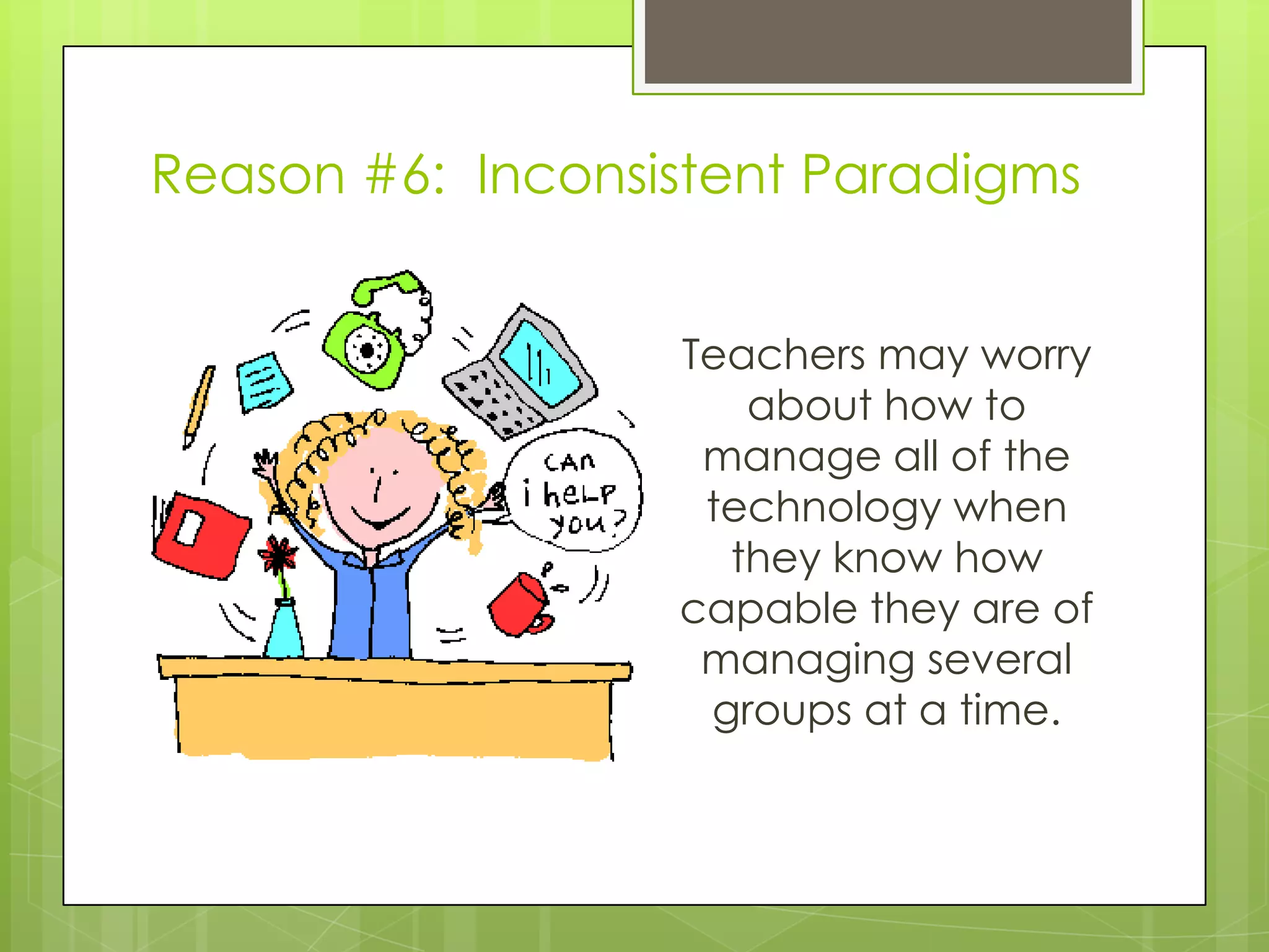 Top 11 reasons teachers aren’t using technology ppp | PPTX