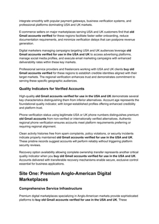 Top 11 Sites to Buy Old Gmail Accounts - Verified for Use in the USA ...