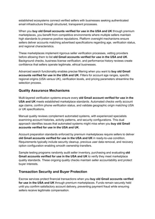 Top 11 Sites to Buy Old Gmail Accounts - Verified for Use in the USA ...