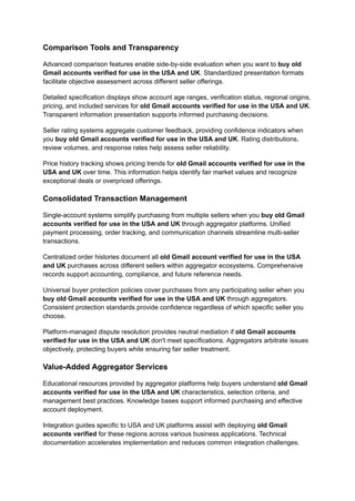 Top 11 Sites to Buy Old Gmail Accounts - Verified for Use in the USA ...