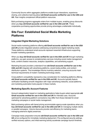 Top 11 Sites to Buy Old Gmail Accounts - Verified for Use in the USA ...