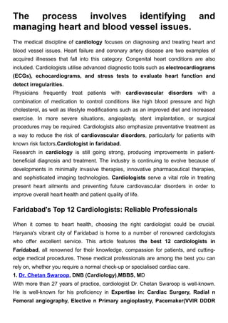 Top 12 Cardiologists in Faridabad Experts You Can Trust.pdf